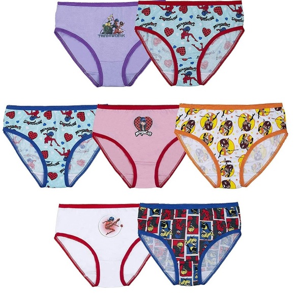 Accessories | Miraculous Lady Bug 7pk Underwear | Poshmark